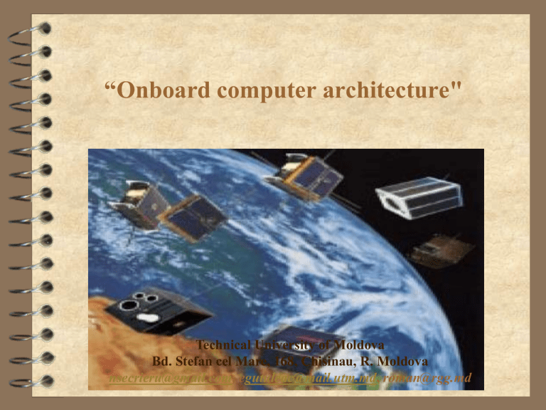 Microsatellite Onboard Computer Architecture Presentation