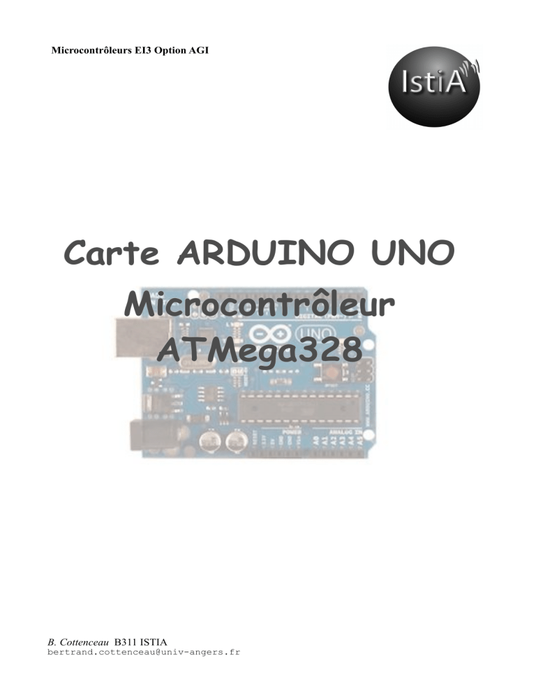 Guide Arduino UNO & Microcontrôleur ATMega328