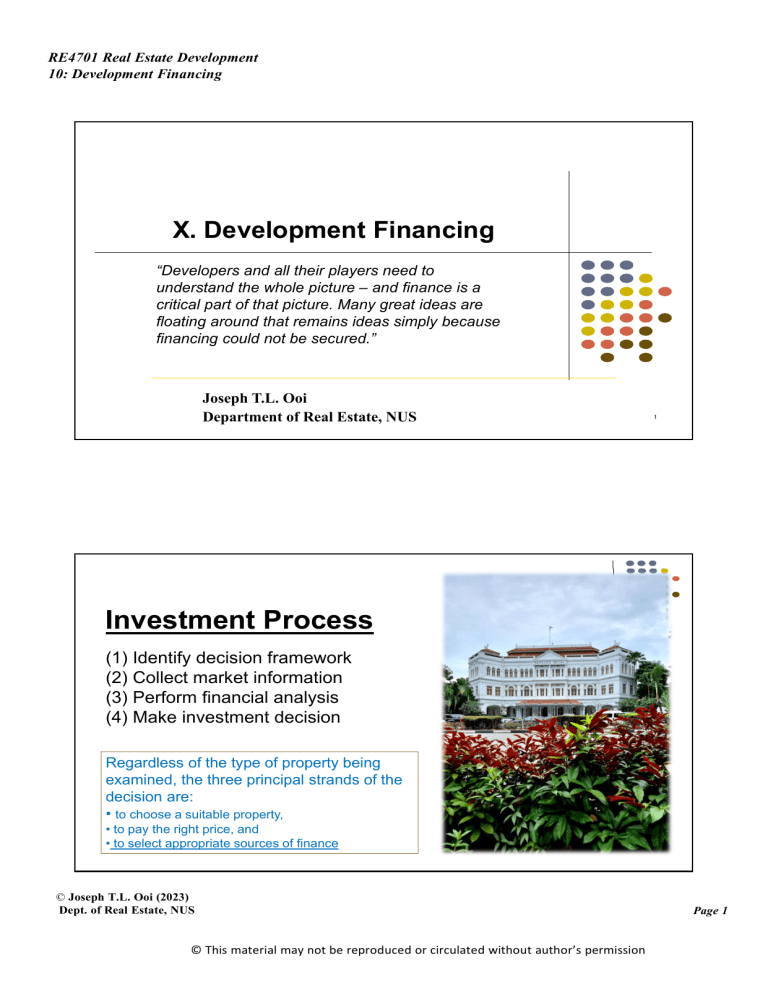 Real Estate Development Financing: Debt & Leverage