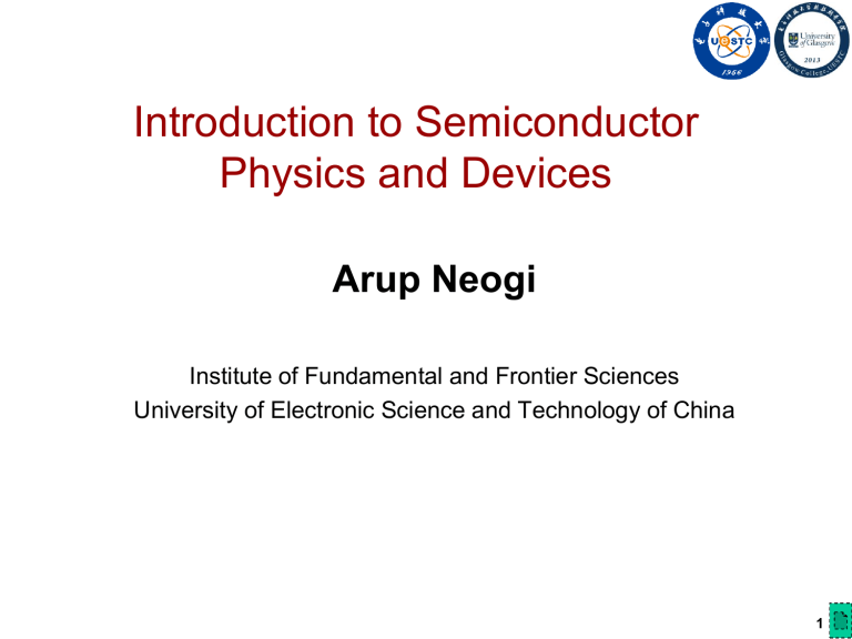 Semiconductor Physics & Devices: Intro Presentation