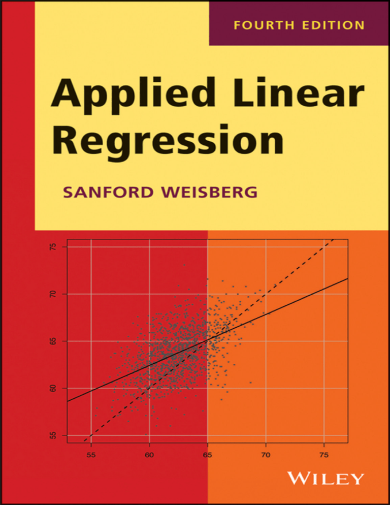 Applied Linear Regression Textbook, 4th Edition