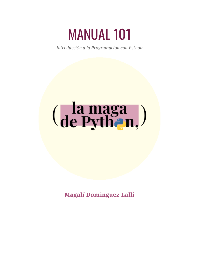 Copia de Manual de Python 101