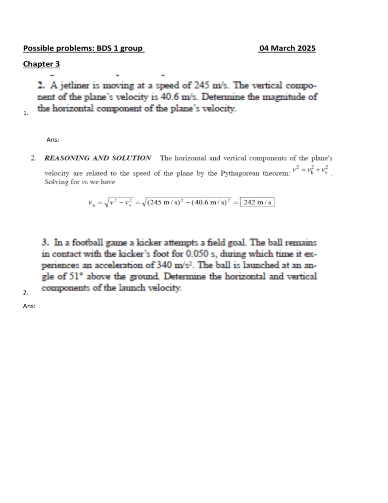 Physics Problems & Solutions: Kinematics, Energy, & More