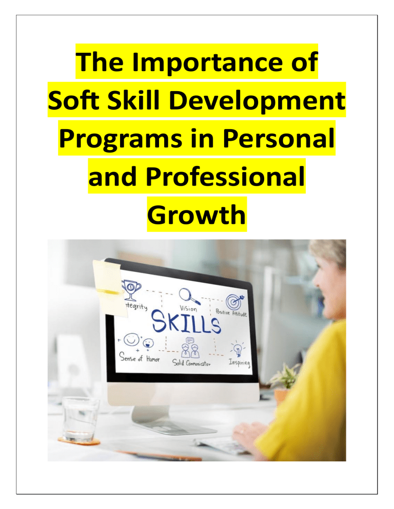 Soft Skill Development: Importance & Programs for Growth