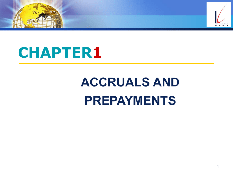 Accruals and Prepayments: Accounting Basics