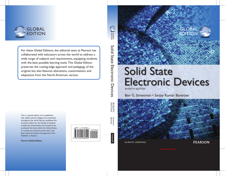 Solid State Electronic Devices Textbook