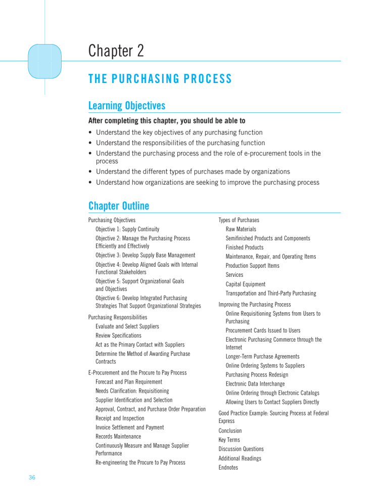 Purchasing Process: Objectives, Responsibilities, & Improvement