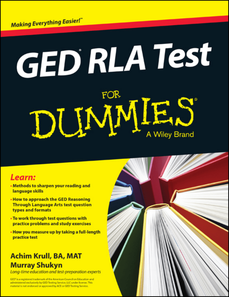 GED RLA Test Prep: Reasoning Through Language Arts