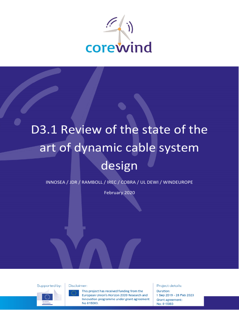 Dynamic Cable System Design: State of the Art Review