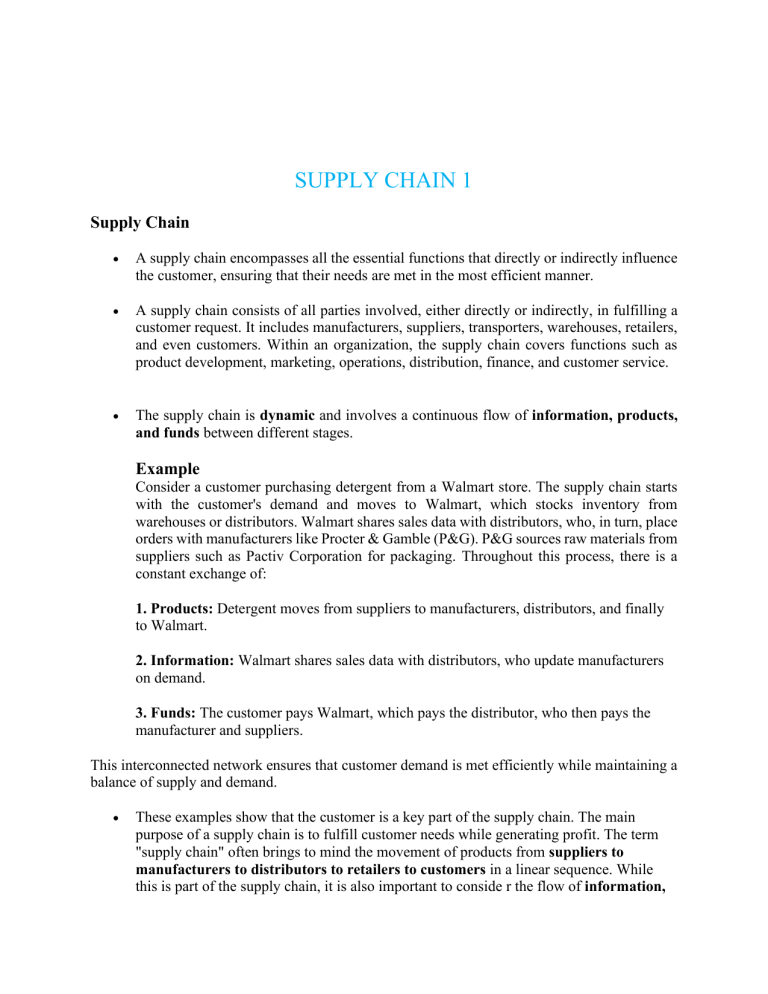 Supply Chain Management: Definition & Evolution
