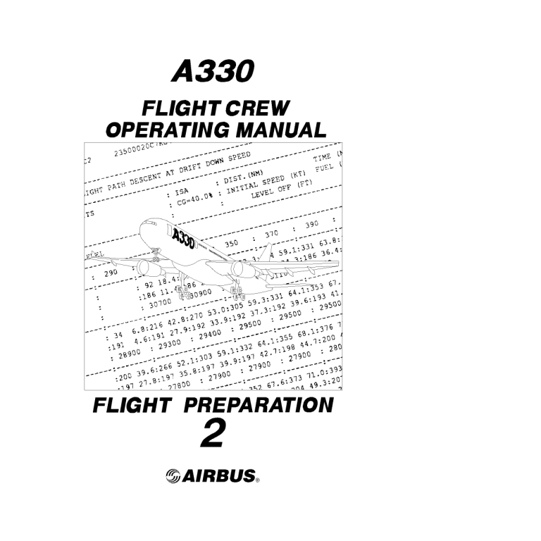 A330 Flight Crew Operating Manual | Flight Preparation