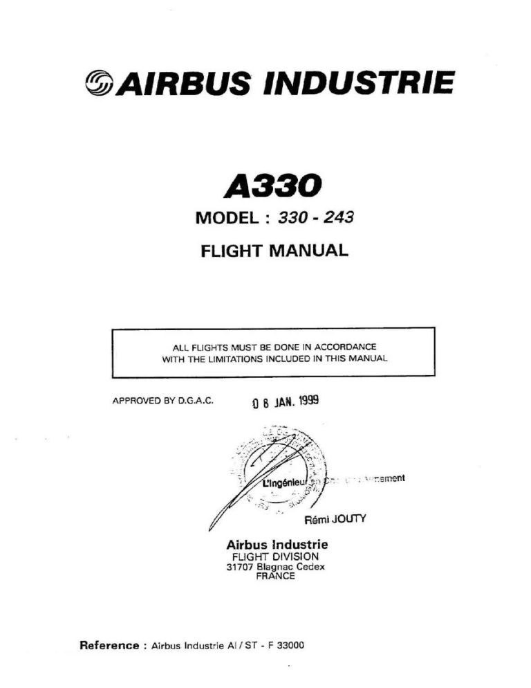 A330-243 Airplane Flight Manual