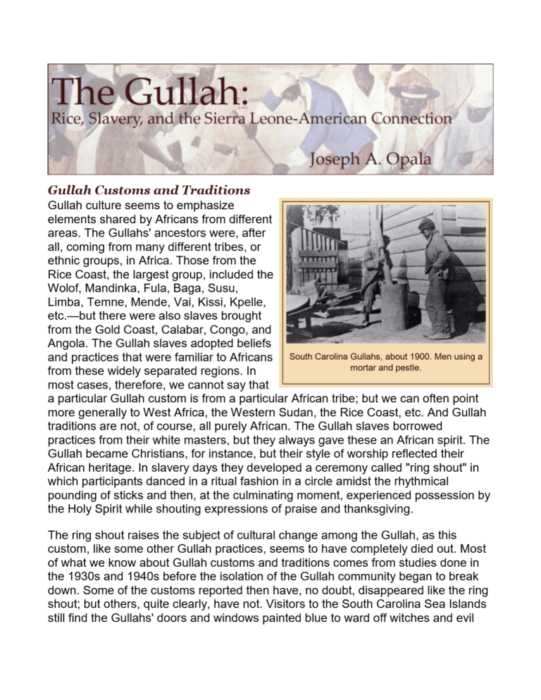 Gullah Culture: Customs, Traditions, and African Heritage