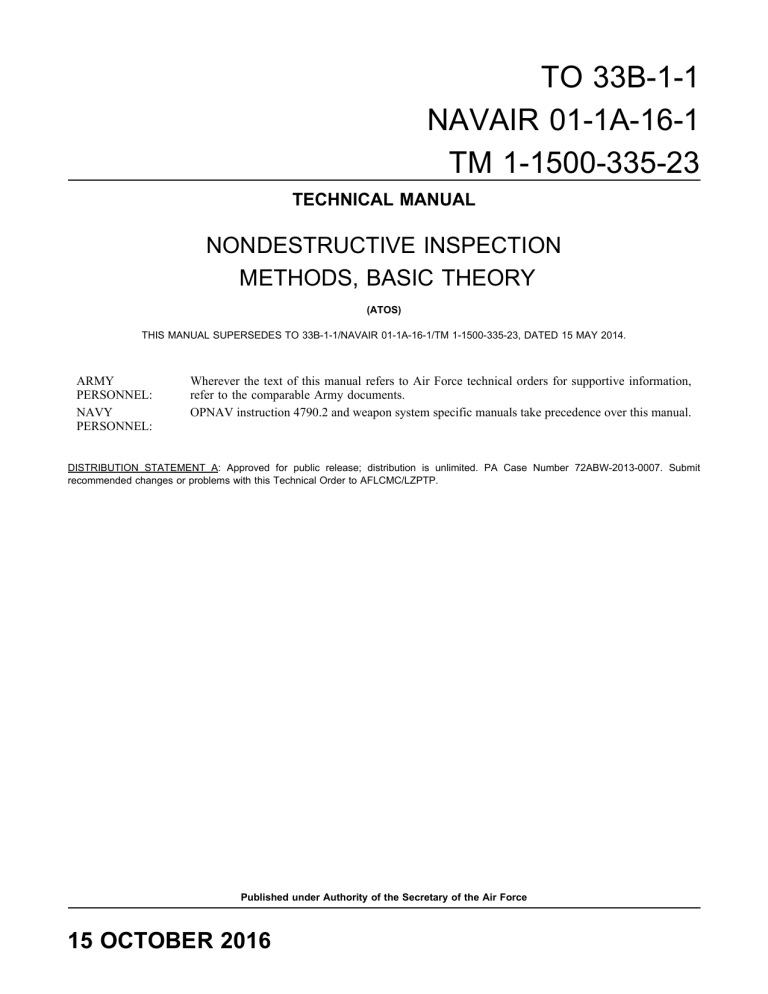 NDI Technical Manual: Methods & Theory