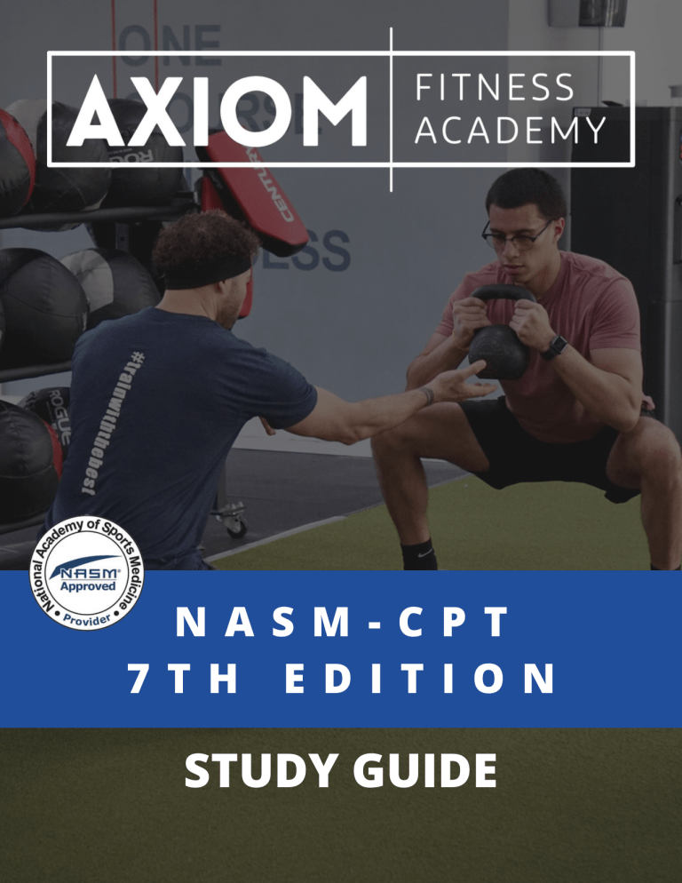 NASM-CPT 7th Edition Study Guide