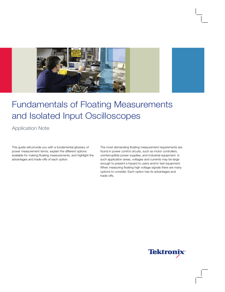 Floating Measurements & Isolated Input Oscilloscopes Guide