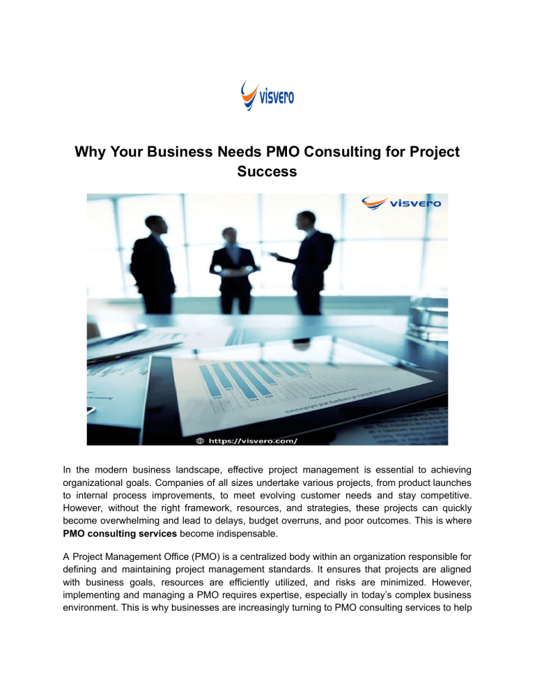 PMO Consulting: Why Your Business Needs It