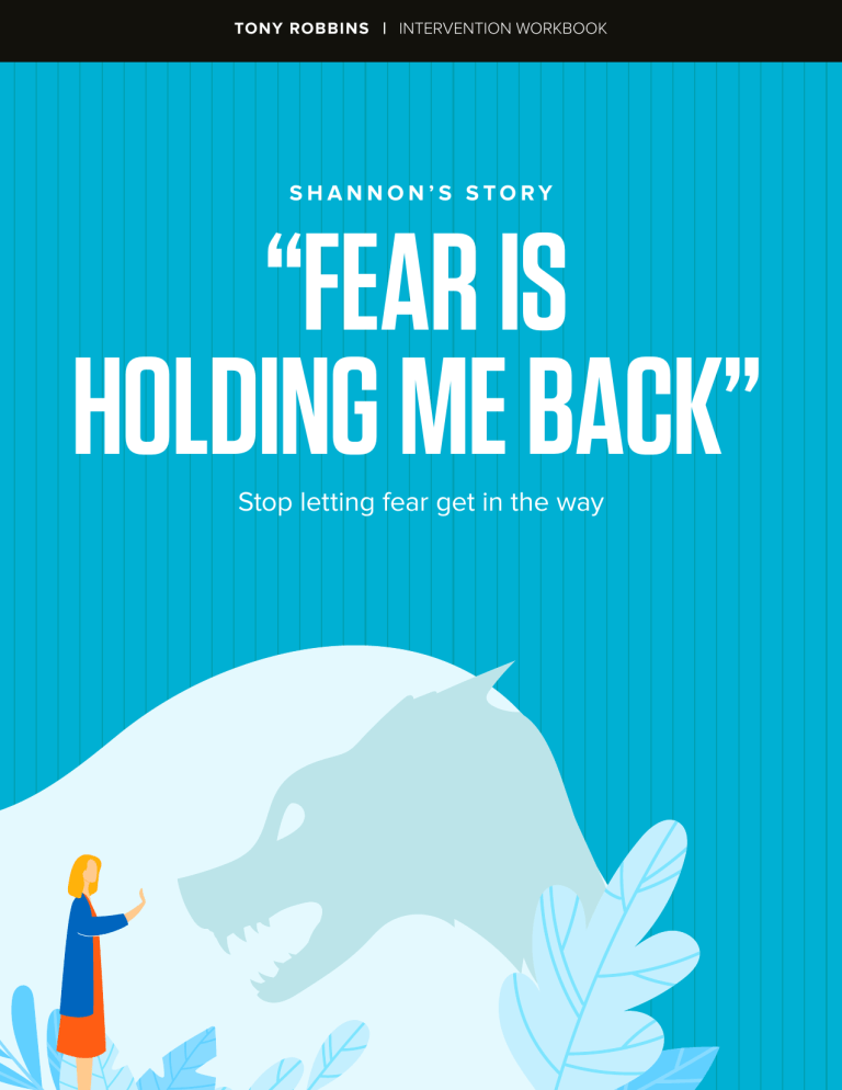 Tony Robbins Intervention: Overcoming Fear Workbook