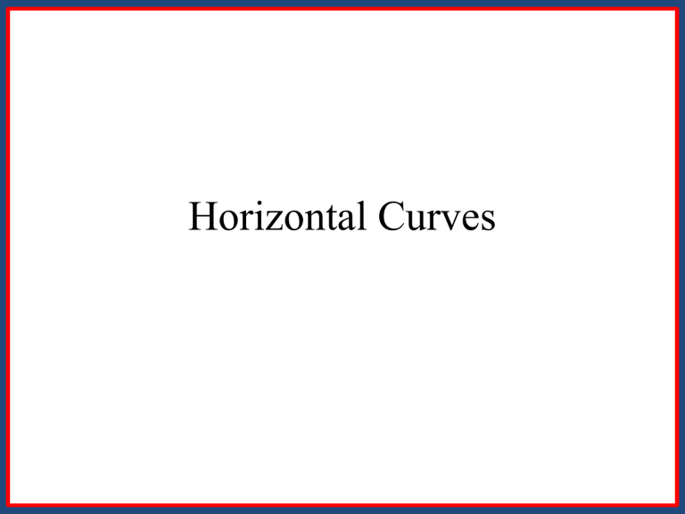 Horizontal Curves: Road Design - Simple Circular Curves