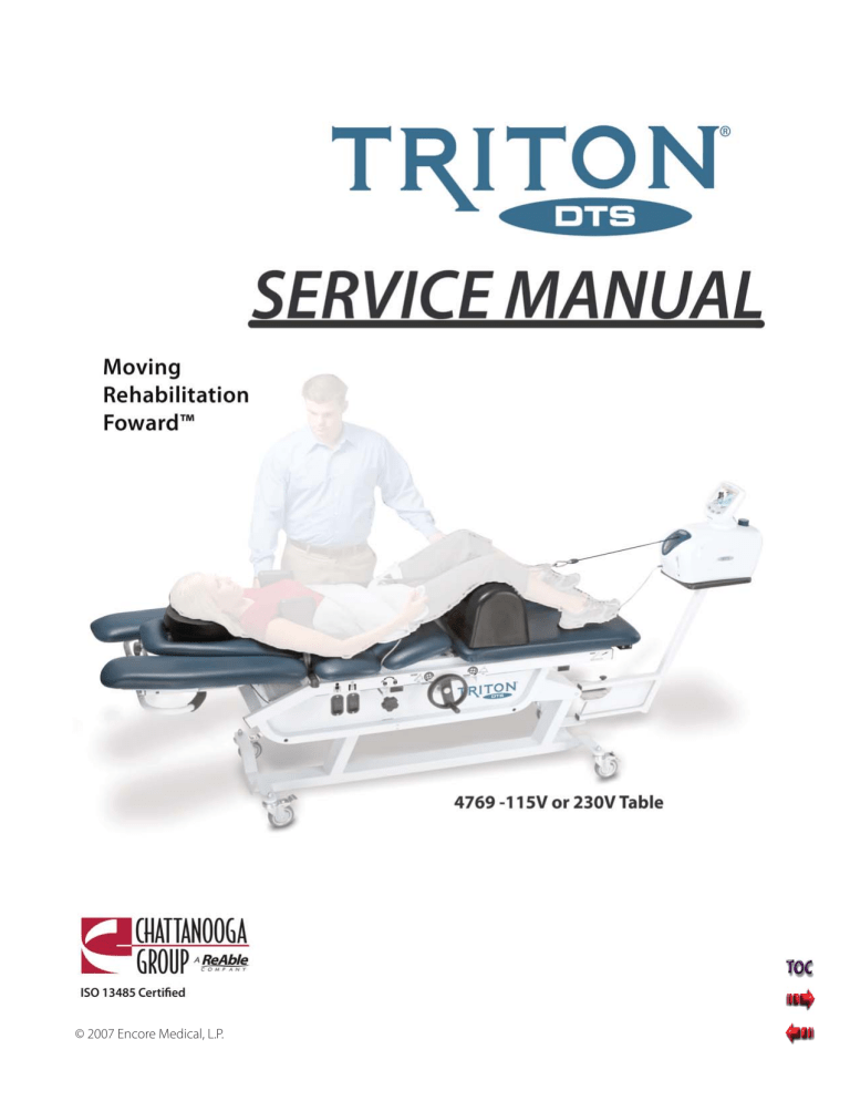 Triton DTS Table Service Manual