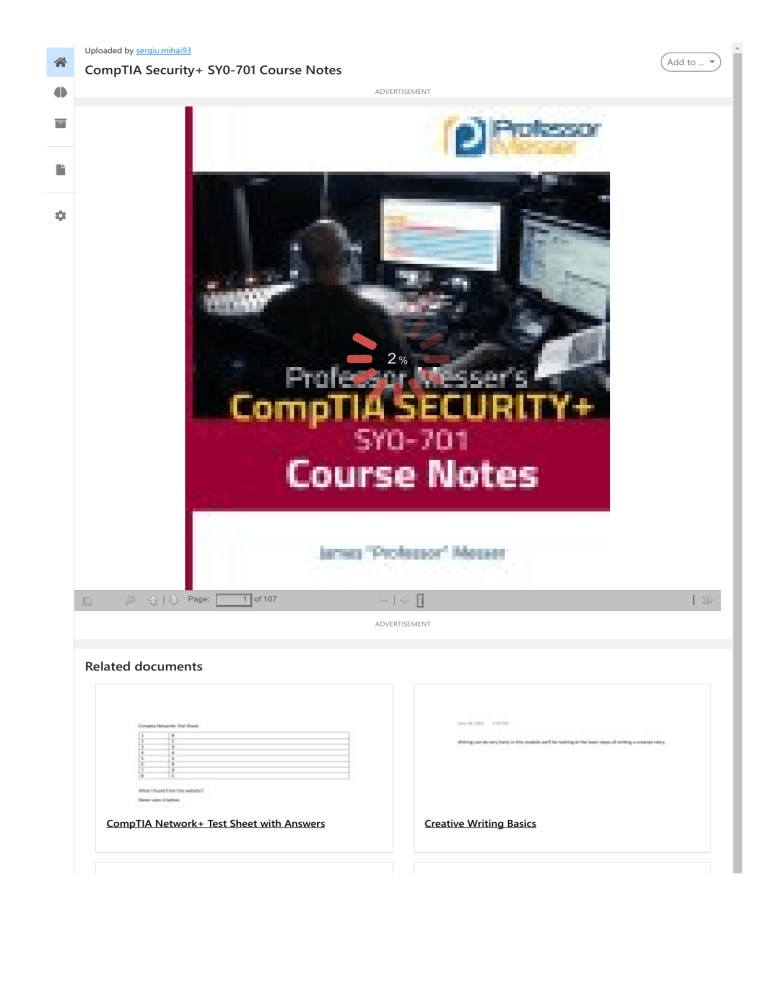 CompTIA Security+ SY0-701 Course Notes