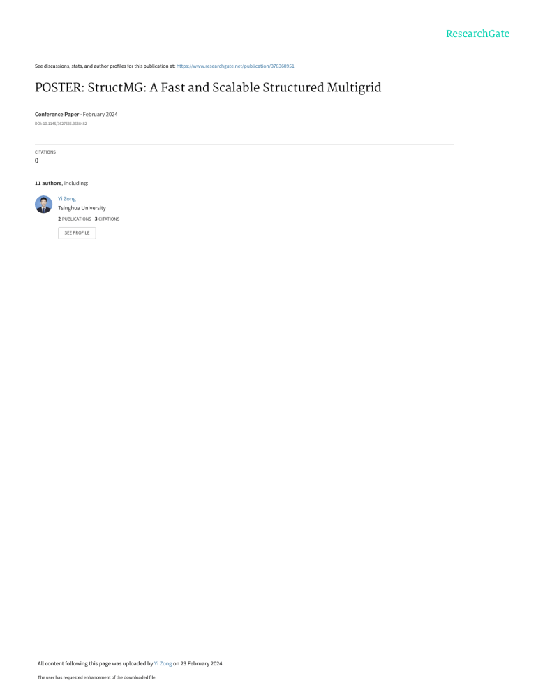 StructMG: Fast, Scalable Multigrid for Sparse Linear Systems
