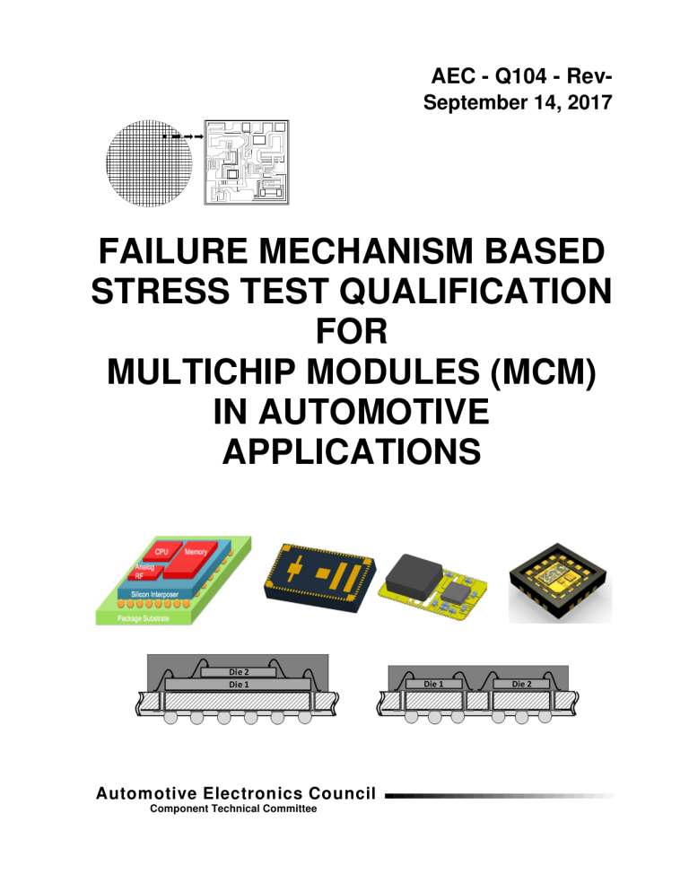 AEC-Q104 MCM Stress Test Qualification for Automotive