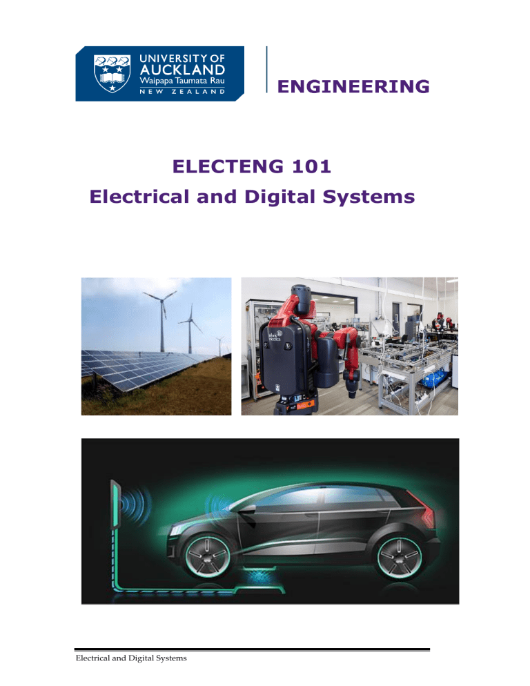 ELECTENG 101: Electrical & Digital Systems Coursebook