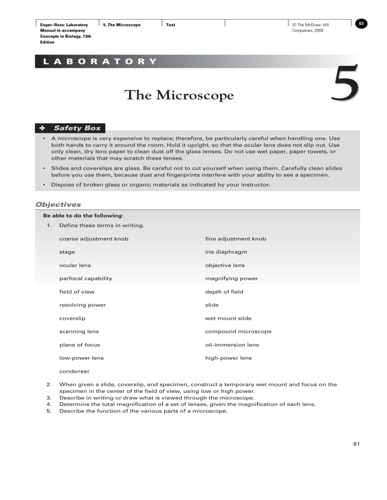 Microscope Lab Manual: Biology Techniques & Safety