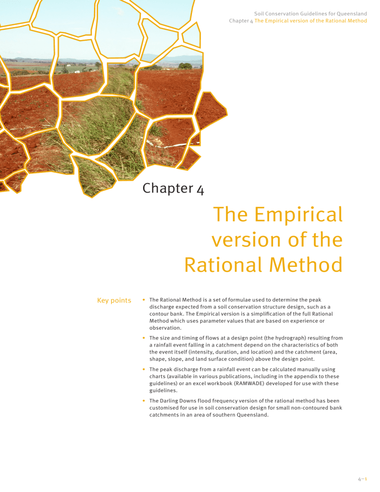 Soil Conservation: Empirical Rational Method Guidelines