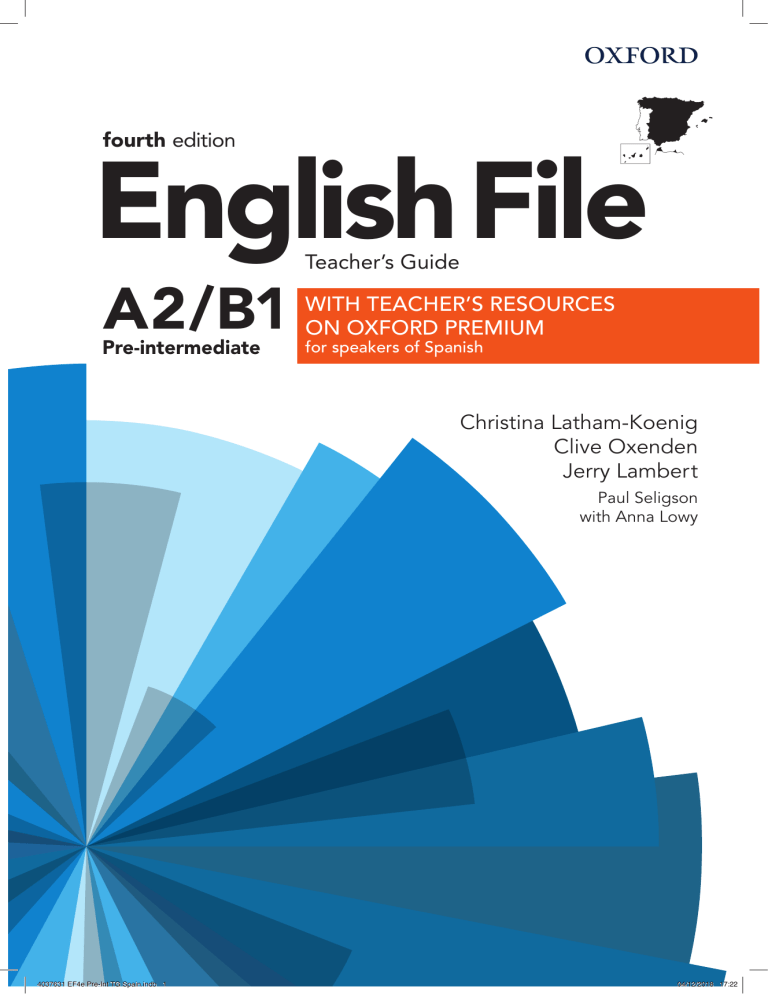 English File A2/B1 Pre-intermediate Teacher's Guide