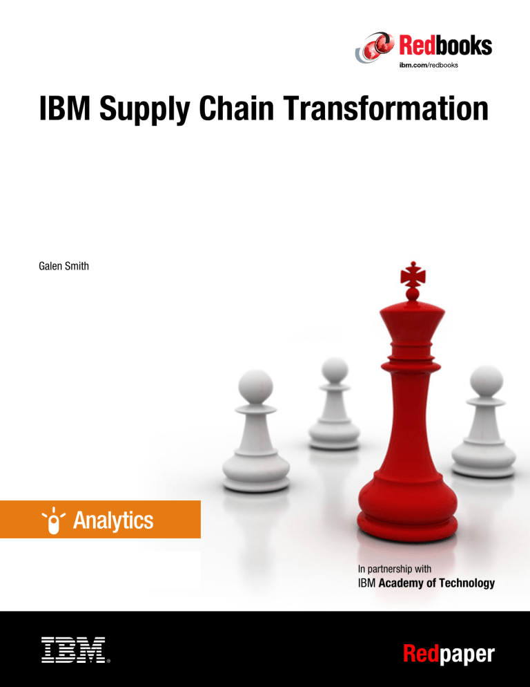 IBM Supply Chain Transformation: Cognitive Innovation