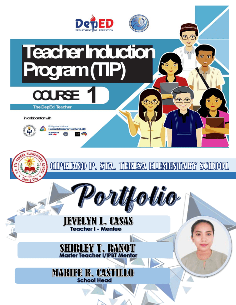 Teacher Induction Program (TIP) Portfolio