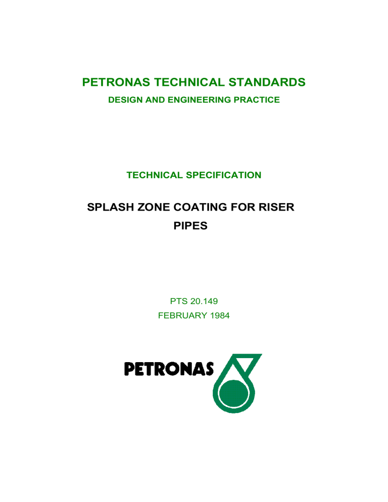 Splash Zone Coating for Riser Pipes: Technical Specification