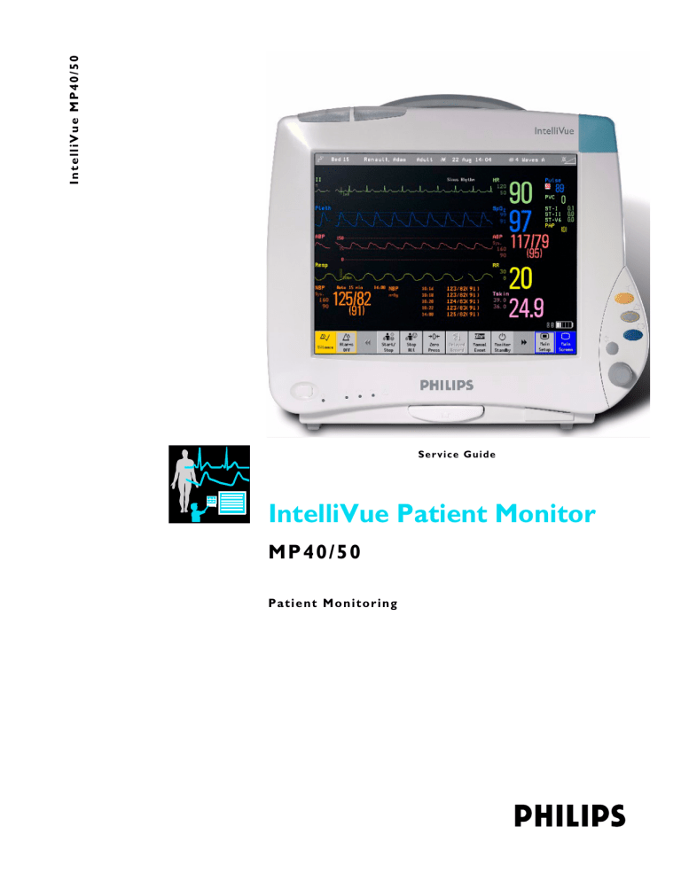 IntelliVue MP40/50 Patient Monitor Service Guide