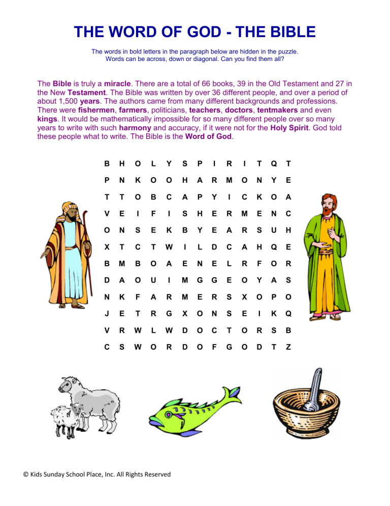 Bible Word Search Puzzle: Learn Key Terms