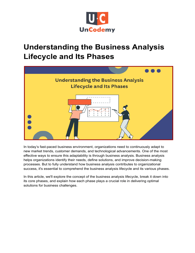 Business Analysis Lifecycle: Phases & Understanding