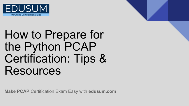 Python PCAP Certification: Study Guide & Practice Questions