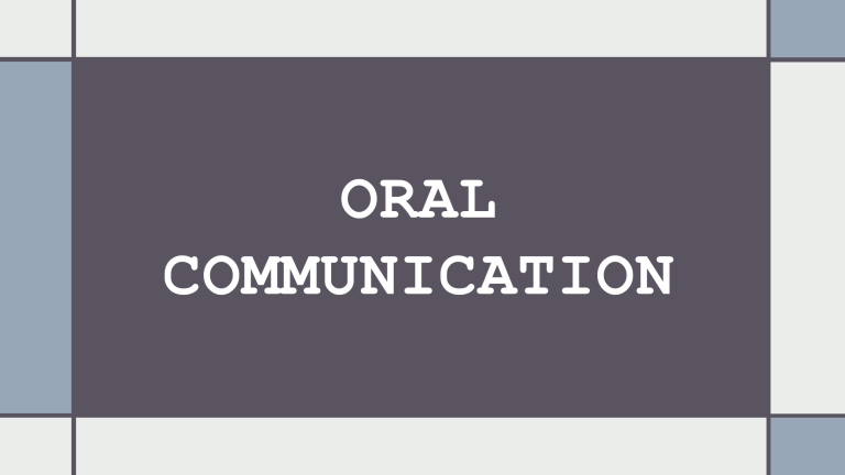 Oral Communication: Nature, Process & Functions