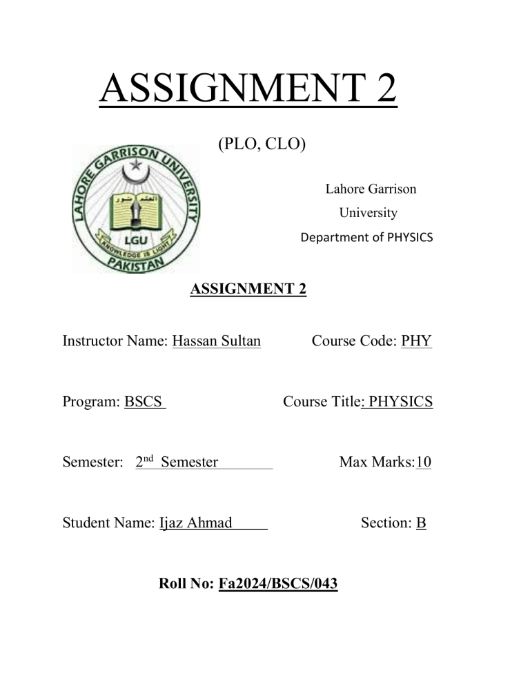 Binary Codes: BCD, Gray Code, ASCII - Physics Assignment