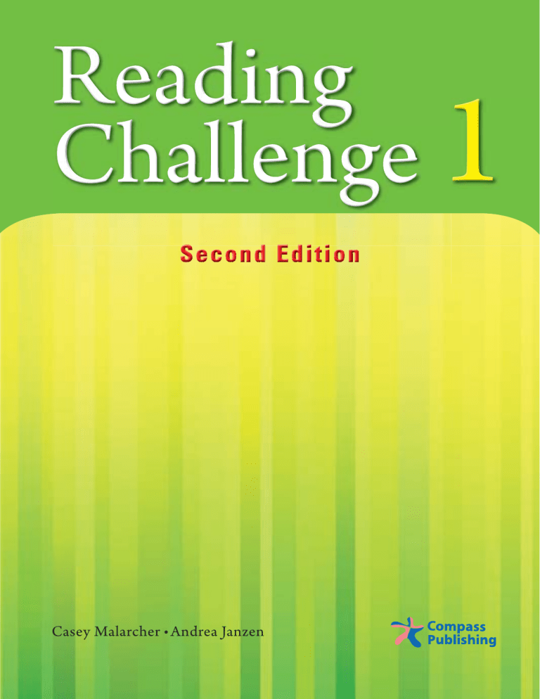 Reading Challenge 1: English Reading Comprehension
