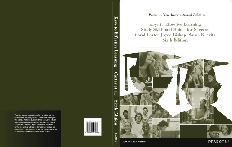 Keys to Effective Learning: Study Skills Textbook