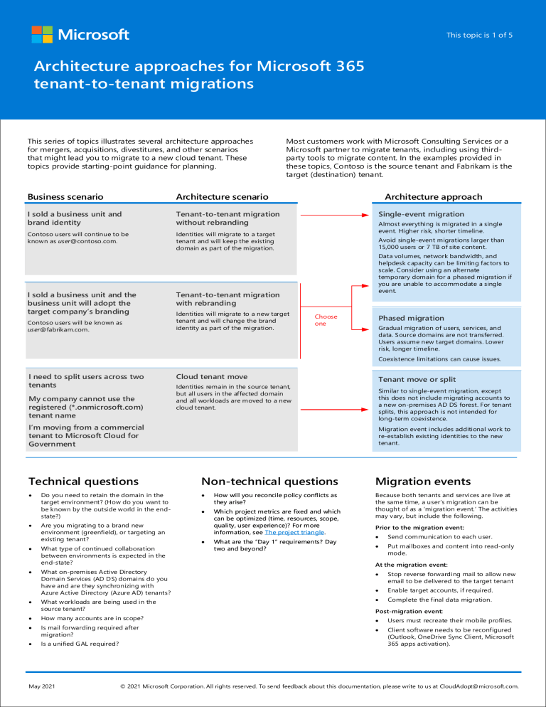 microsoft-365-tenant-to-tenant-migration