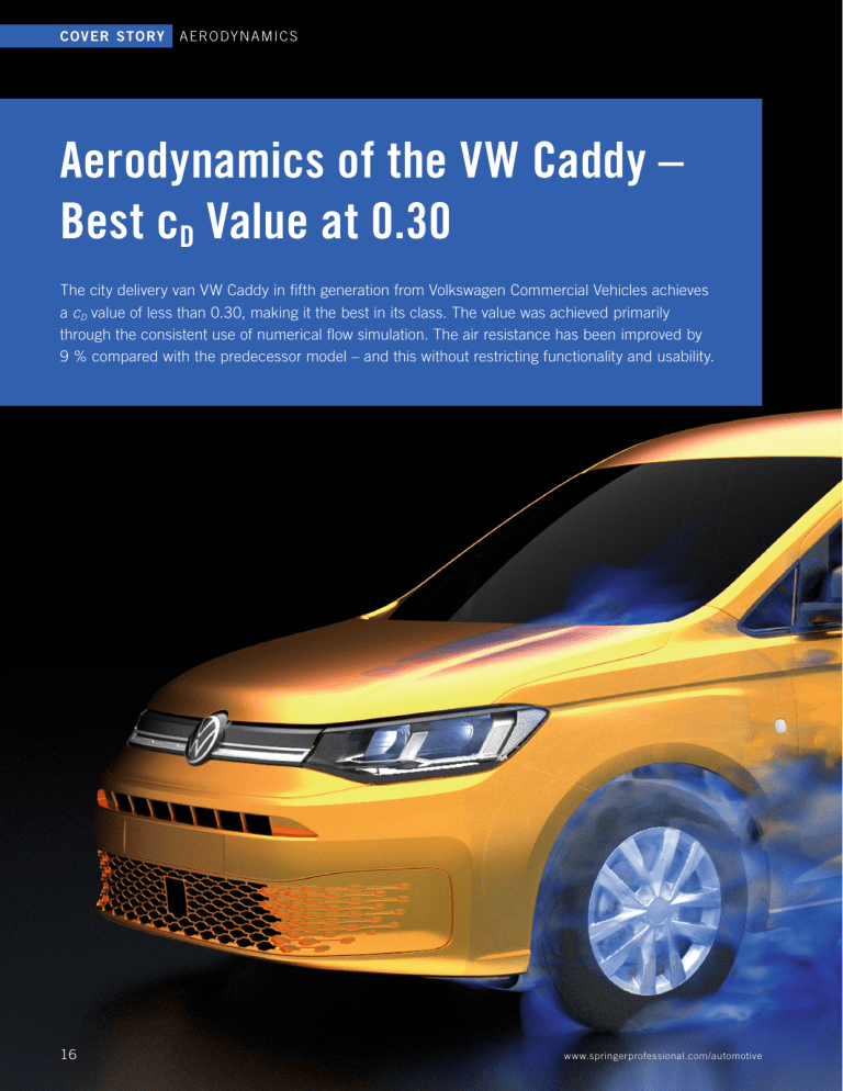 VW Caddy Aerodynamics: Best cD Value Optimization