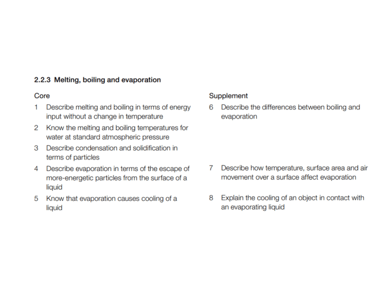 Changes of State: Melting, Boiling, Evaporation Explained