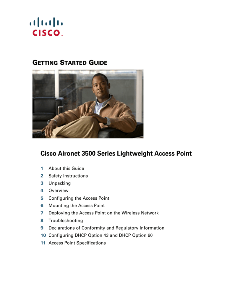 Cisco Aironet 3500 Setup Guide | Installation & Configuration