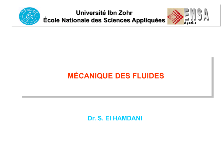 Mécanique des fluides: Introduction, Statique et Dynamique