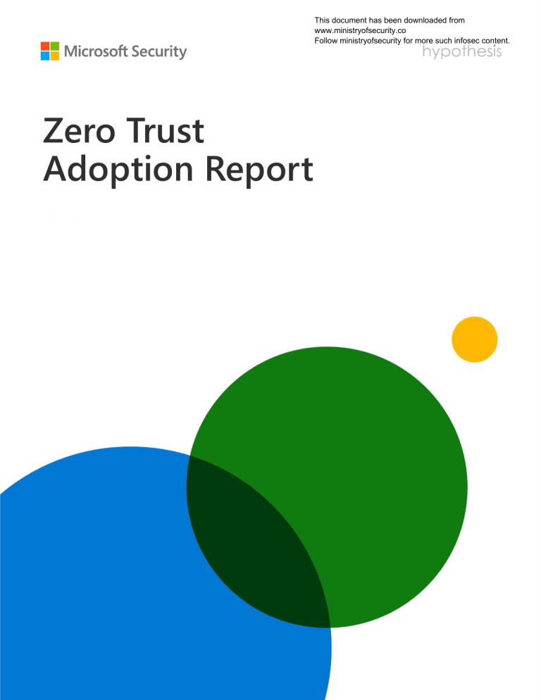 Zero Trust Adoption Report: Trends & Insights (July 2021)