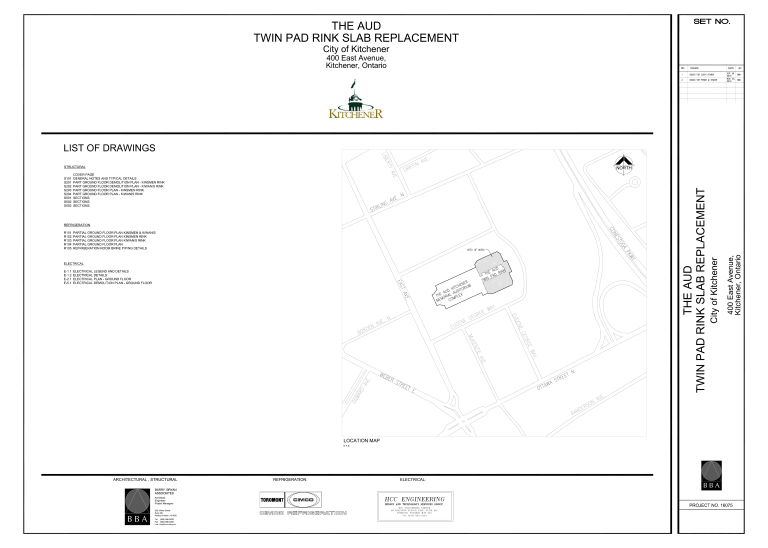 AUD Twin Pad Rink Slab Replacement: Electrical & Demo Plans