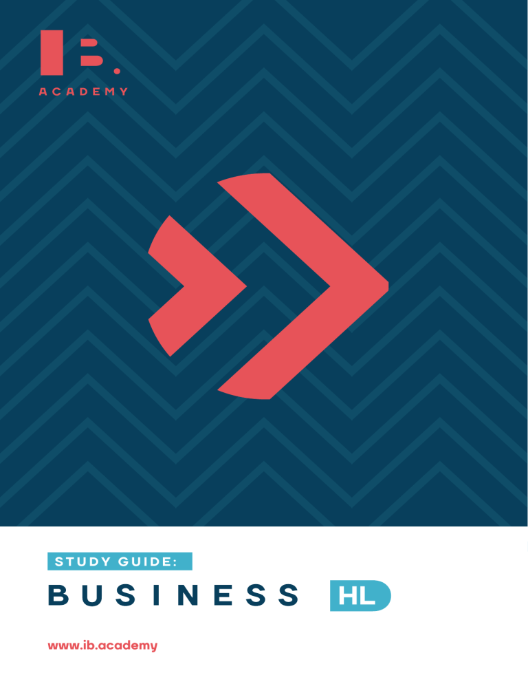 Business & Management HL Study Guide - IB Academy